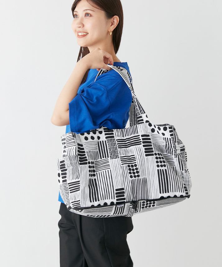 【hbB】【OMNES】保冷・保温対応 ポータブルレジカゴ型エコバッグ【1522-0044】