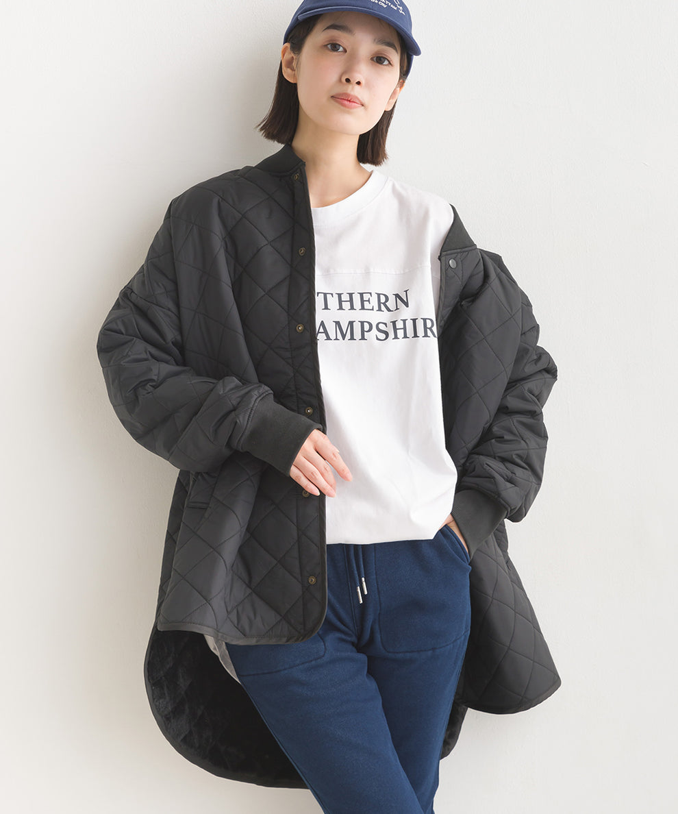 【hbB】【OMNES】ユニセックス 裏ファーキルティングブルゾン【1522-7146】